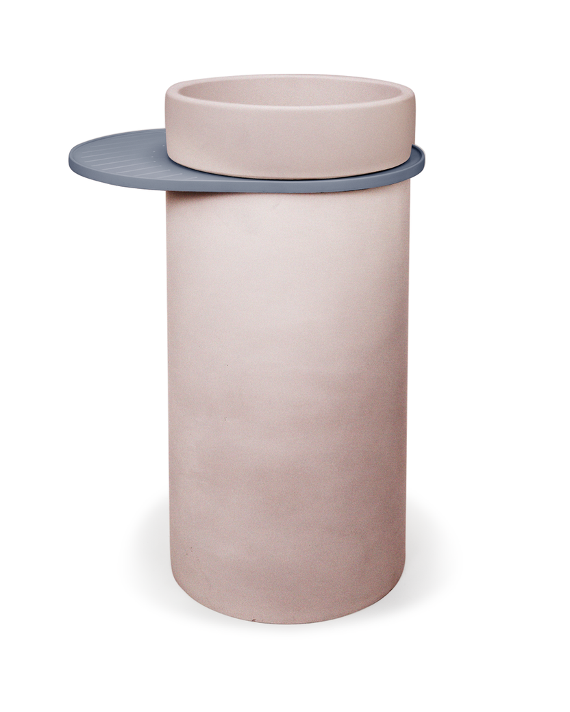 Cylinder - Bowl Basin in Blush Pink | Nood Co
