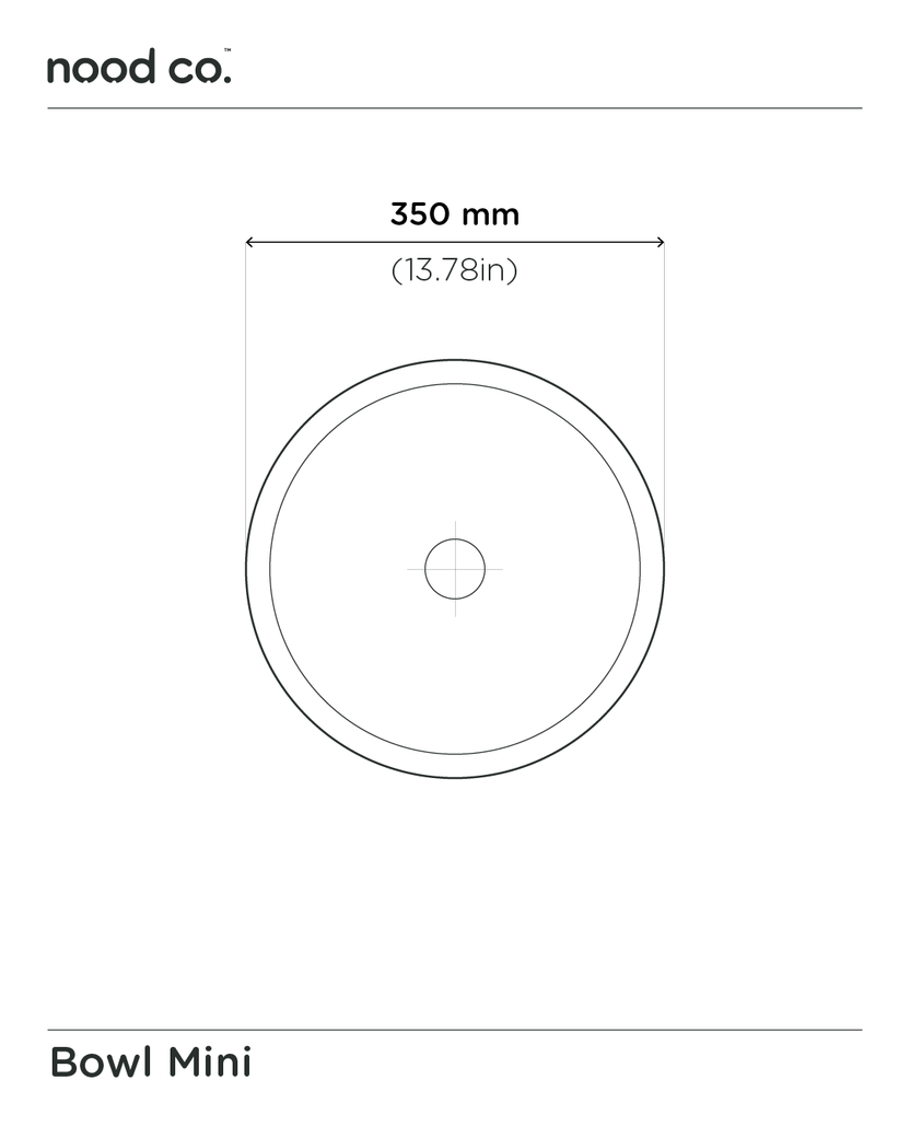 Mini Bowl Basin (Karri) – Nood Co