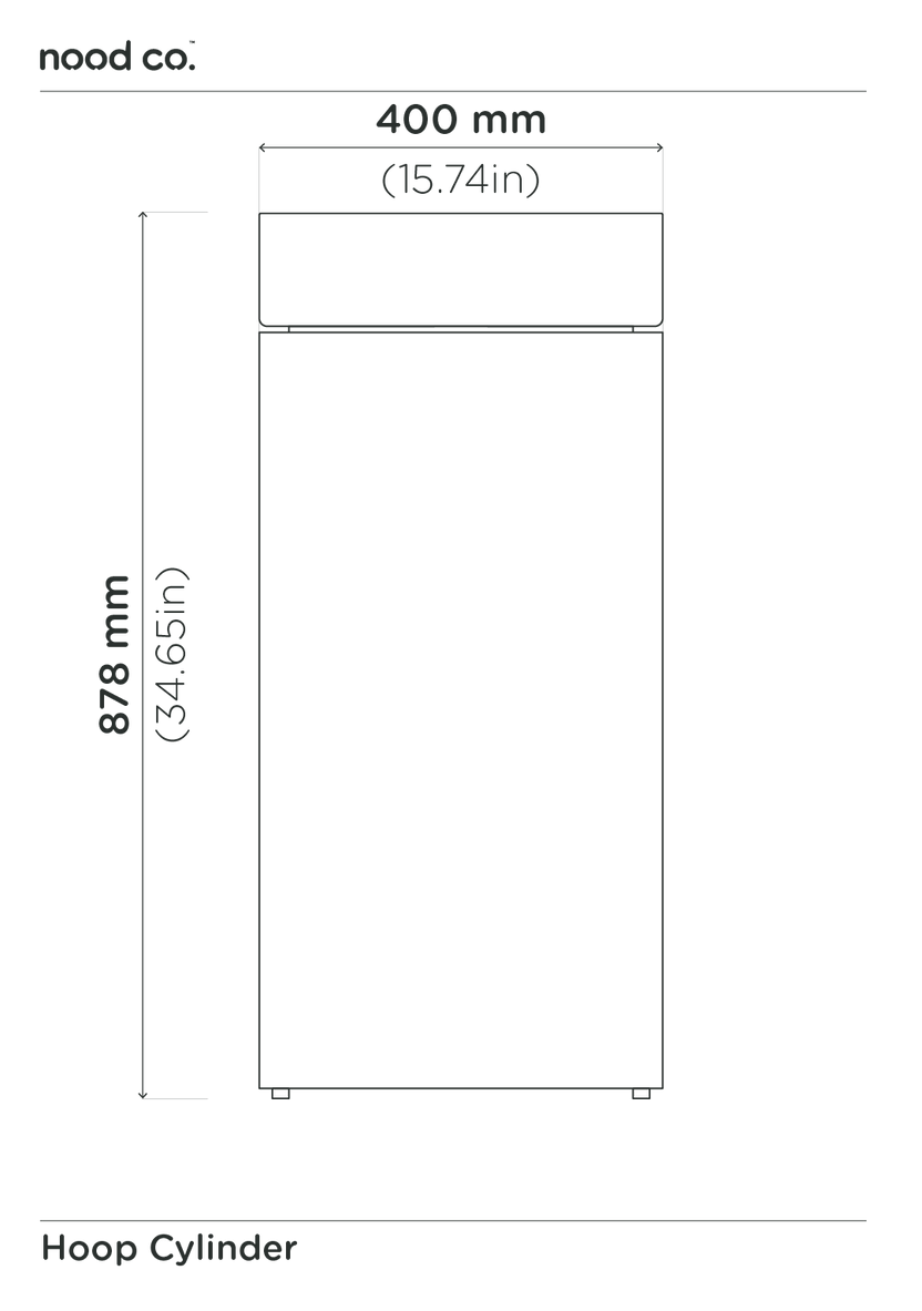 Cylinder - Hoop Basin in Teal | Nood Co
