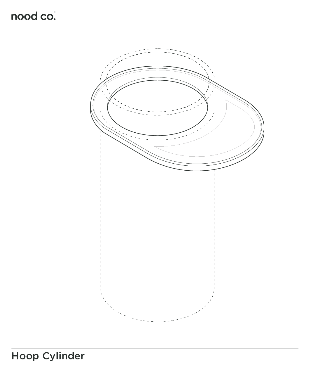 Cylinder - Hoop Basin in Morning Mist | Nood Co