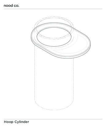 Cylinder - Hoop Basin in Morning Mist | Nood Co