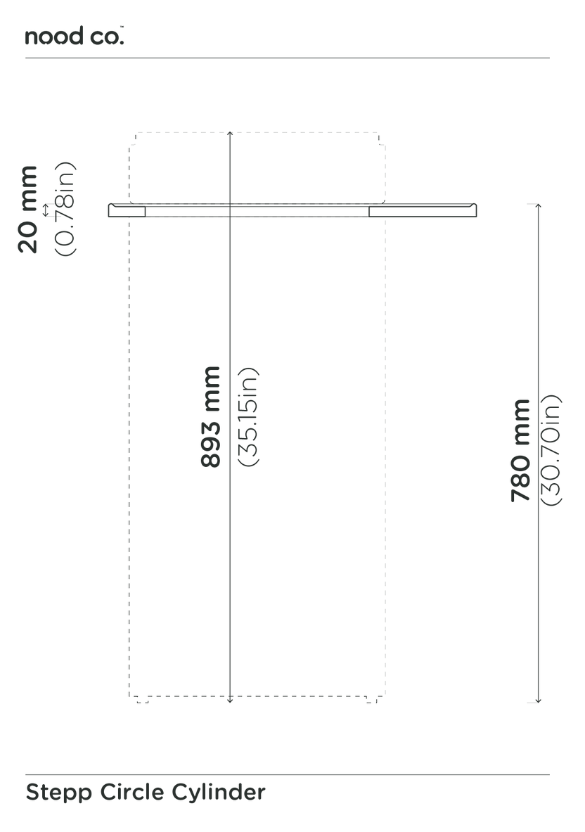 Cylinder - Stepp Circle Basin in Morning Mist | Nood Co