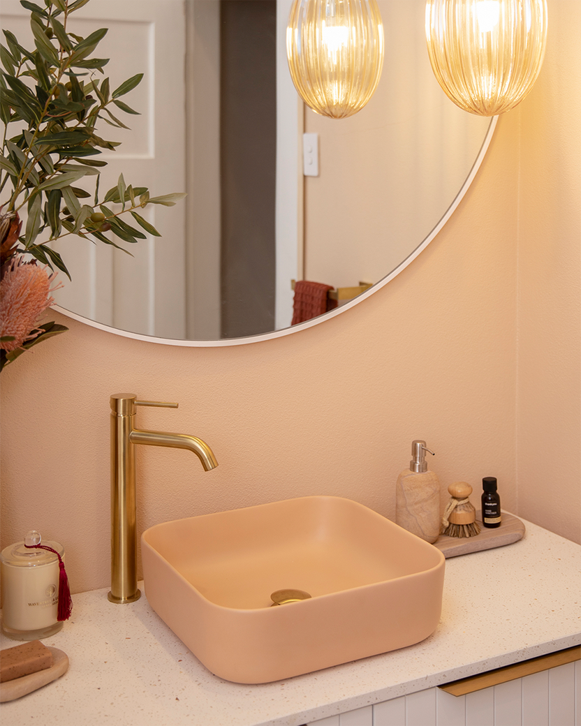 Cube Basin in Pastel Peach | Nood Co